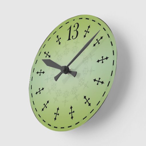 Haunted 13th Hour Clock | Zazzle