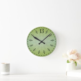 Haunted 13th Hour Clock | Zazzle