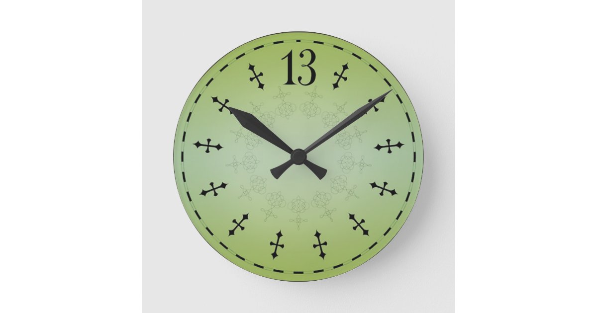 Haunted 13th Hour Clock | Zazzle