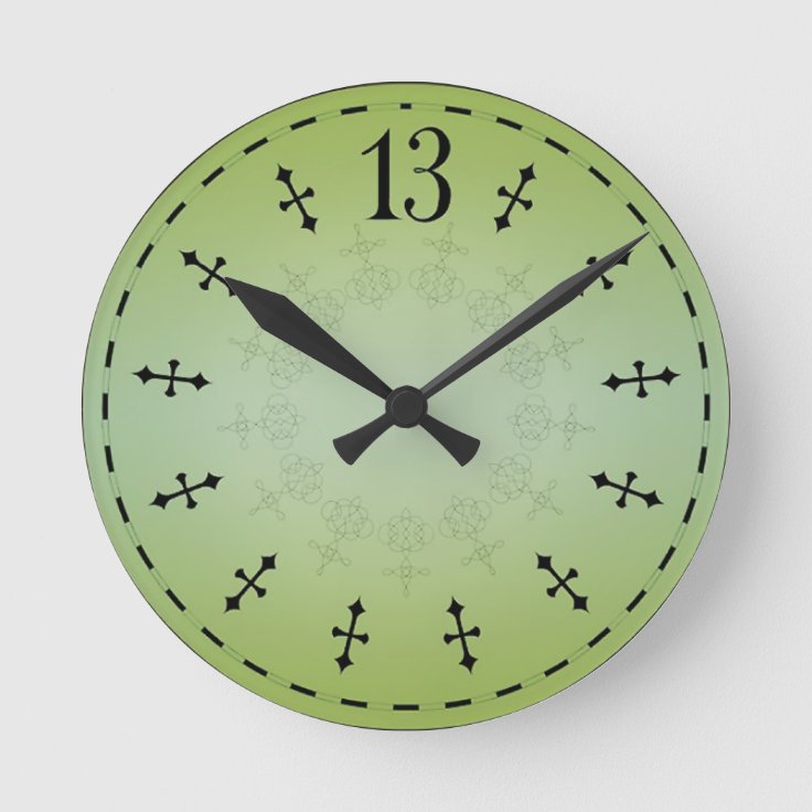 Haunted 13th Hour Clock | Zazzle