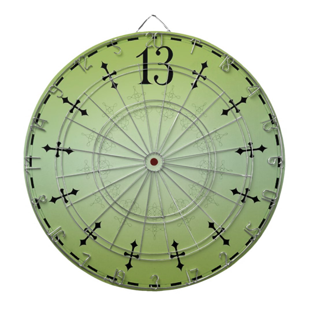 Haunted 13th Hour Clock Dartboard | Zazzle
