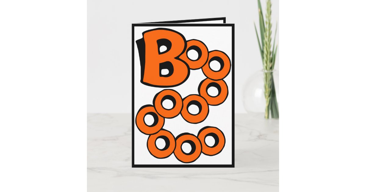 Haunted Boo Card | Zazzle