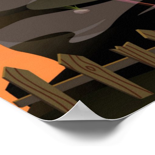 Haunted Halloween House Poster | Zazzle