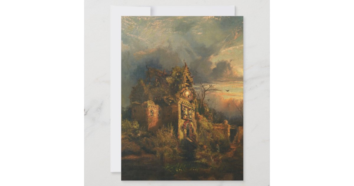 Haunted House Card | Zazzle