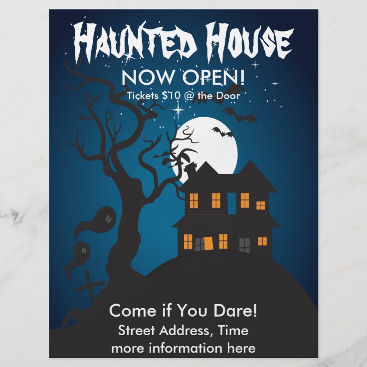 Haunted House Flyer | Zazzle