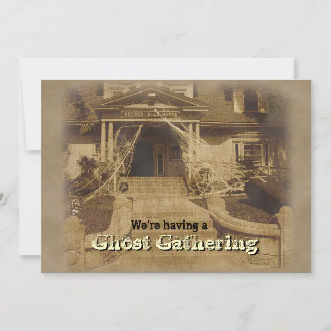 Haunted House Halloween Party Invitation | Zazzle