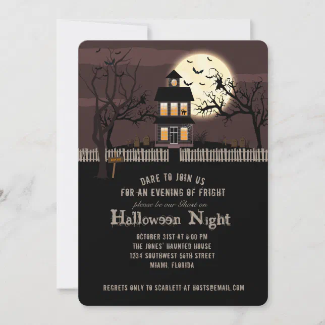 Haunted House Invitation | Zazzle