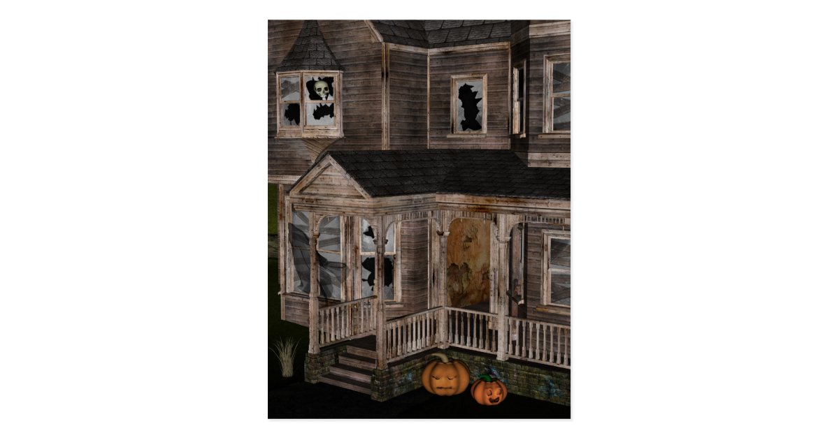 Haunted House Post Card | Zazzle.com