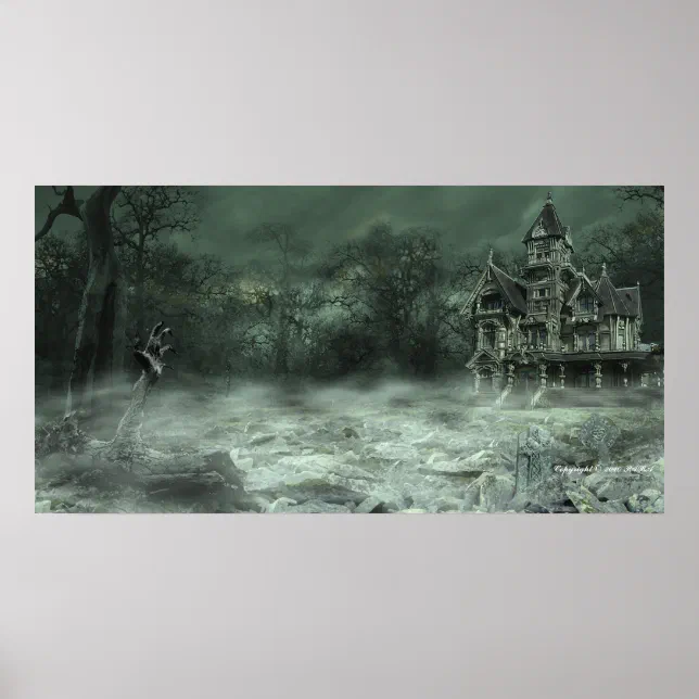 Haunted House Poster | Zazzle