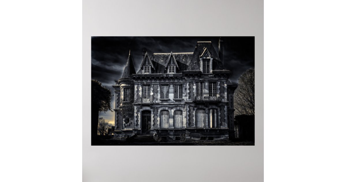 haunted house poster | Zazzle