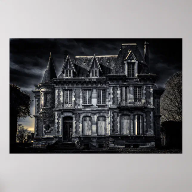 haunted house poster | Zazzle