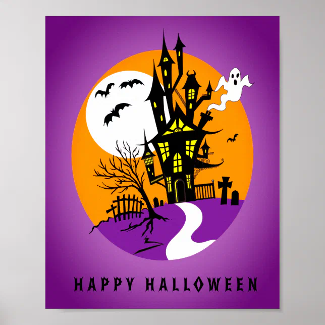 Haunted House poster | Zazzle