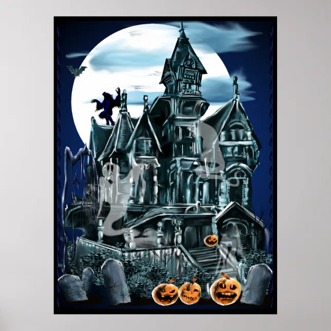 Haunted House Poster | Zazzle
