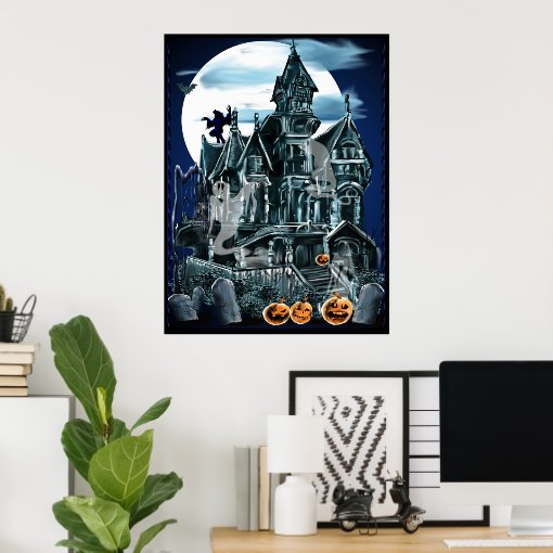 Haunted House Poster | Zazzle