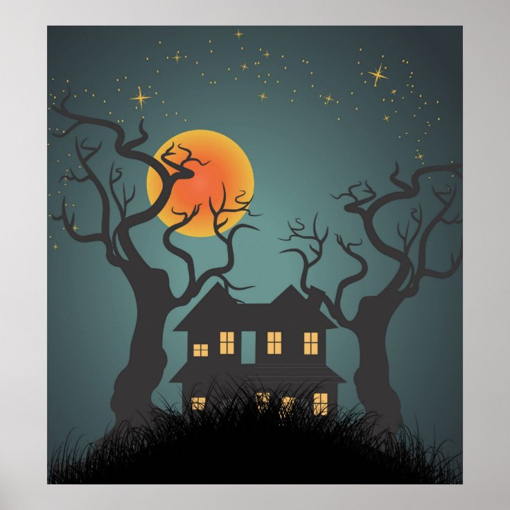 Haunted House Poster | Zazzle