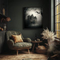 Haunted House Poster - Halloween Spooky Print | Zazzle