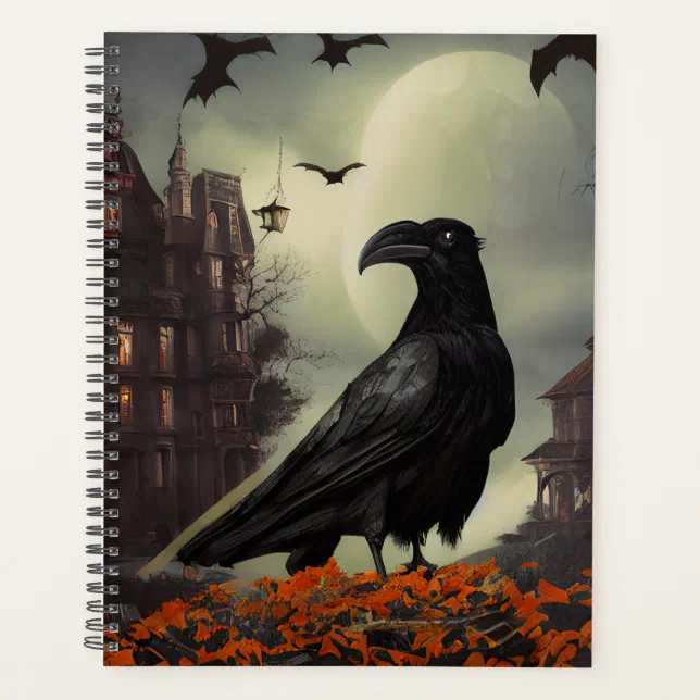 Haunted House Raven Planner | Zazzle