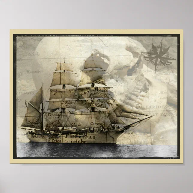 Haunted Ship Poster | Zazzle
