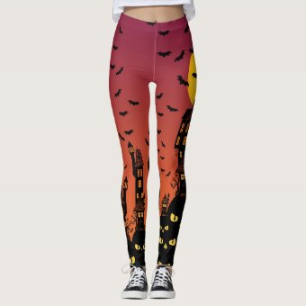 Haunted Village Leggings | Zazzle