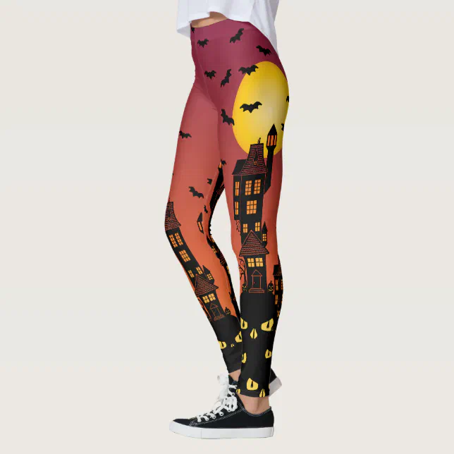 Haunted Village Leggings | Zazzle