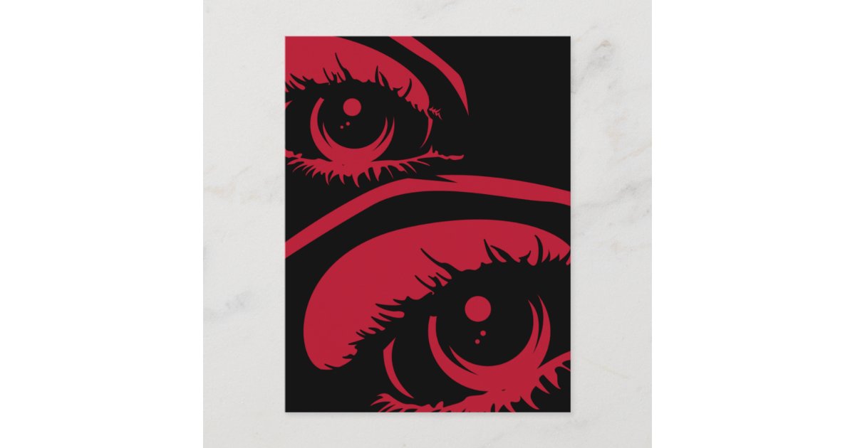 Haunting Eyes Postcard | Zazzle