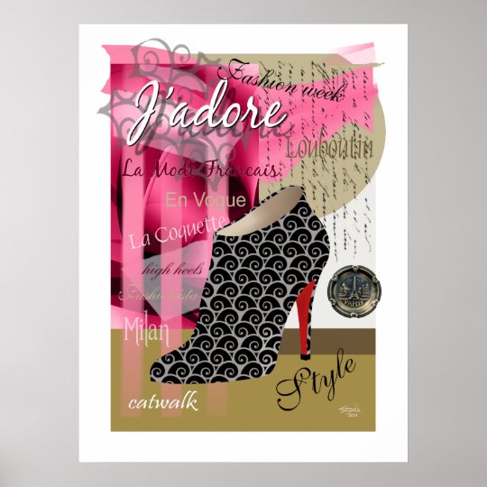 Haute Couture Poster Print | Zazzle.com