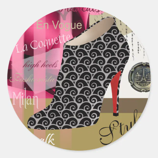 Haute Couture Sticker | Zazzle