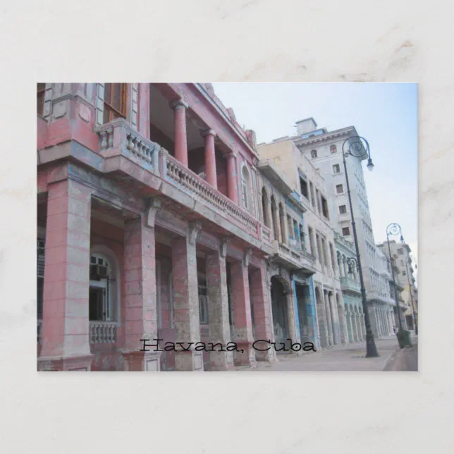 havana buildings postcard | Zazzle
