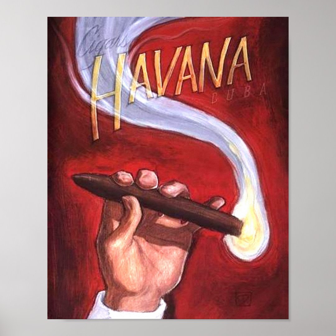 Havana Cigar Poster | Zazzle