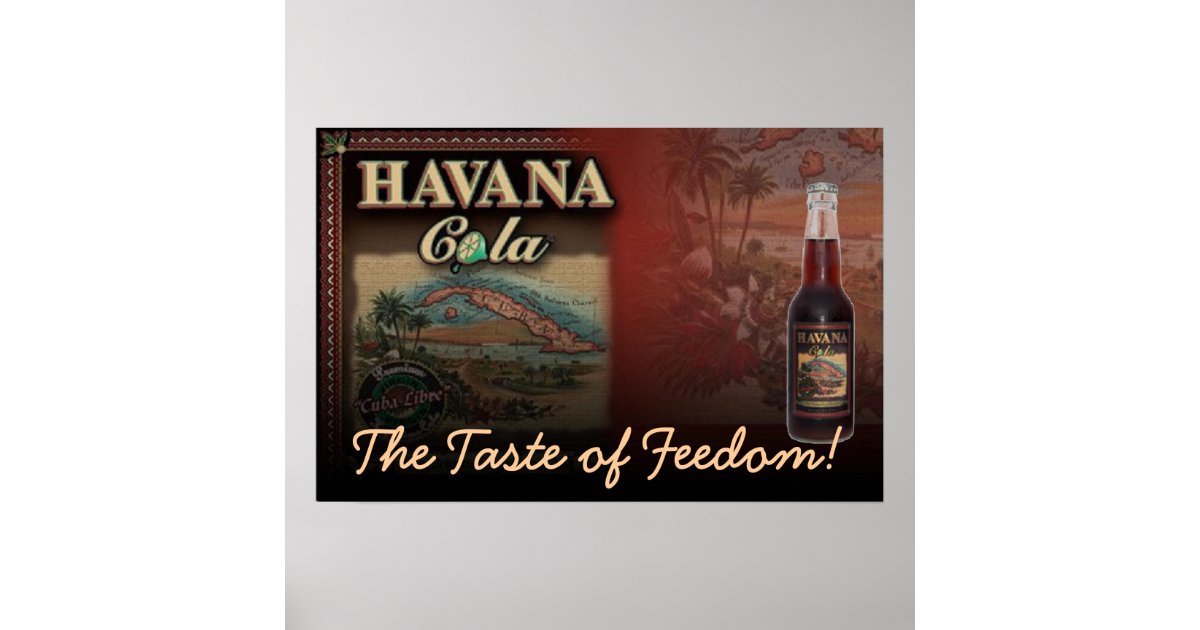 HAVANA COLA The Taste of Freedom! Canvas Print | Zazzle