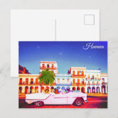 Havana Cuba Watercolor Travel Postcard | Zazzle