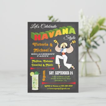 Havana nights Cuban Poster Invitation | Zazzle
