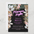 Havana Nights Neon Cuban Bachelorette Weekend Invitation | Zazzle