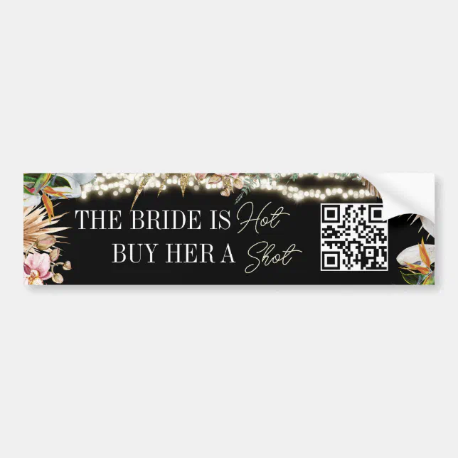 Havana Nights Tropical Cuban Bachelorette Drink Bumper Sticker | Zazzle