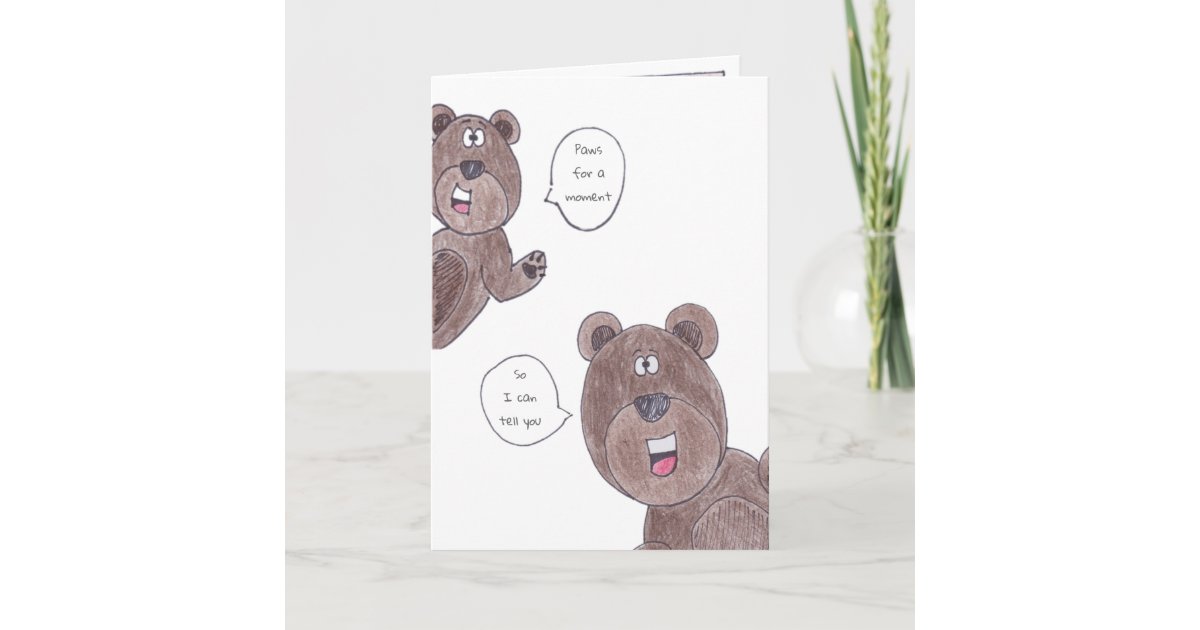 Have a Beary Happy Birthday Card | Zazzle