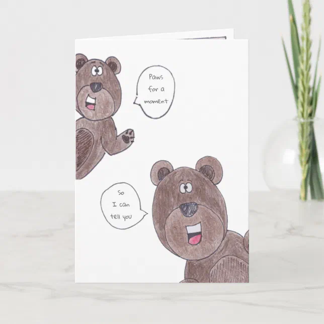 Have a Beary Happy Birthday Card | Zazzle