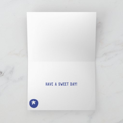 Have a Berry Good Birthday Blueberries Card | Zazzle
