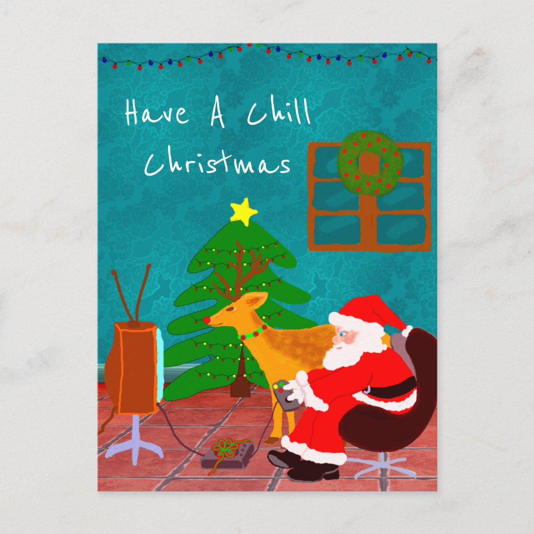 Have A Chill Christmas Postcard | Zazzle