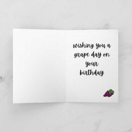 Have a Grape Birthday Card | Zazzle