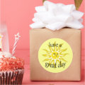 Have a Great Day Sunshine Affirmative Sticker | Zazzle