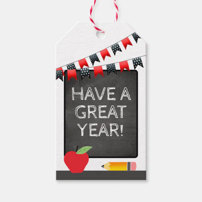 Have a Great Year Back to School Gift Tags | Zazzle