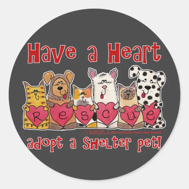 Have a Heart Classic Round Sticker | Zazzle
