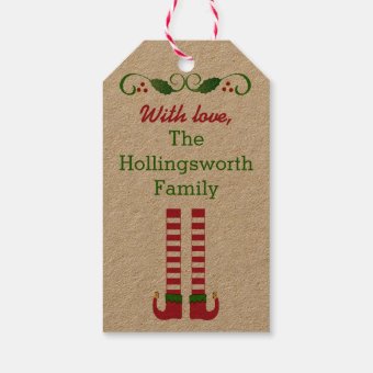 Have A Holly Jolly Christmas - Homemade Gift Tags | Zazzle