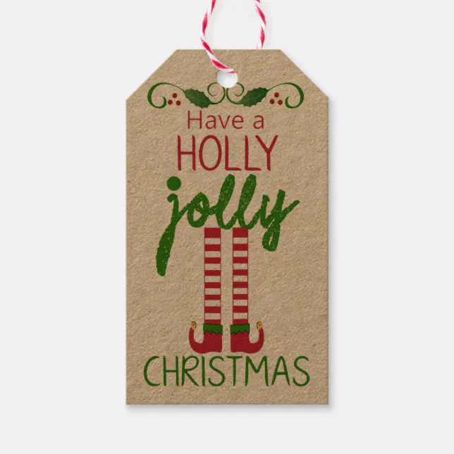 Have A Holly Jolly Christmas - Homemade Gift Tags | Zazzle