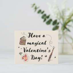 Have A Magical Valentine's Day Postcard | Zazzle