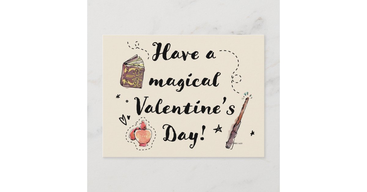 Have A Magical Valentine's Day Postcard | Zazzle