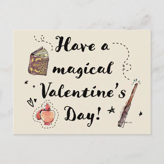 Have A Magical Valentine's Day Postcard | Zazzle