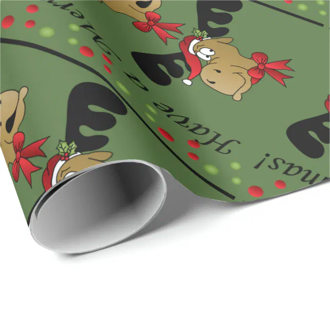 Have a Merry Moosemas | Christmas Wrapping Paper | Zazzle