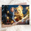 Have a Mice Christmas Cute Mouse Holiday Card | Zazzle