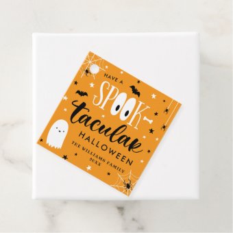 Have A Spooktacular Halloween Favor Tags | Zazzle